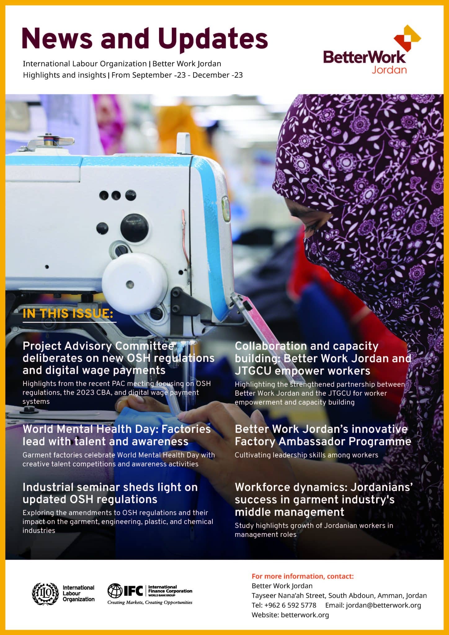 Better Work Jordan: End of Year Newsletter 2023 - Better Work
